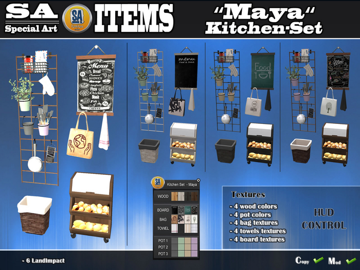 Second Life Marketplace - SA-I Kitchen-Set Maya